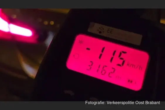 Man raakt rijbewijs kwijt, 61 km per uur te hard door Eindhoven